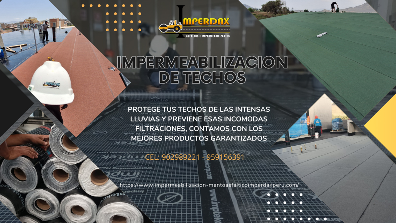 Impermeabilización De Techos - ASFALTOS IMPERDAX E.I.R.L | Impermeabilización de techos, empresa ...
