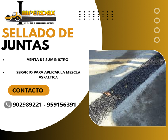 Sellado de Juntas - ASFALTOS IMPERDAX E.I.R.L | Impermeabilización de ...